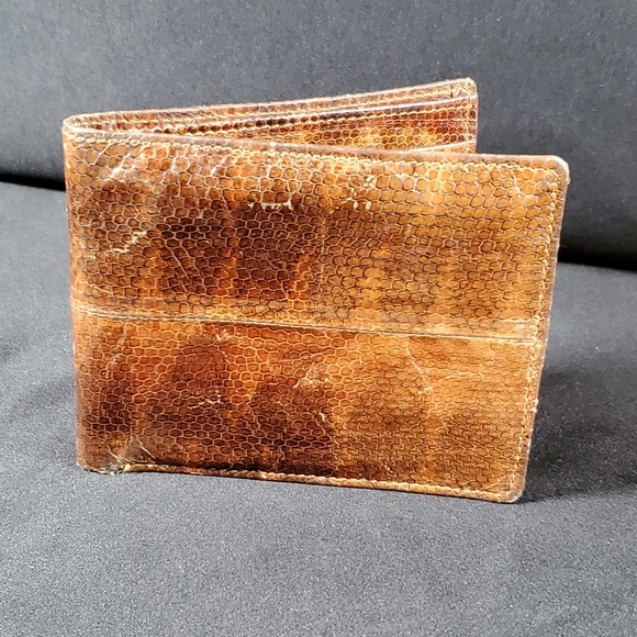 Bags | Vintage Eel Skin Wallet | Poshmark
